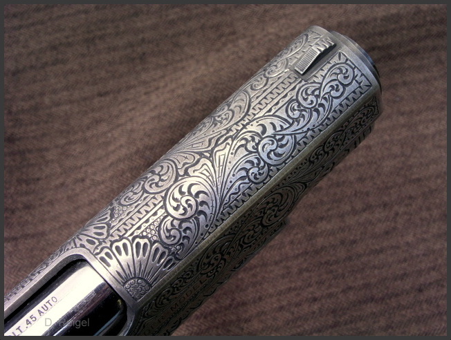 Hand Engraved Colt Model 1911 Combat Commander