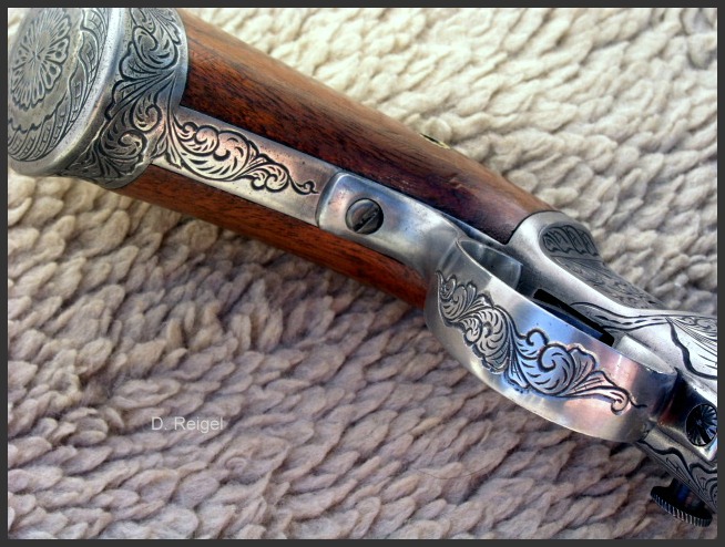 Hand Engraved Stevens No. 35 Off-Hand Single Shot Target Pistol