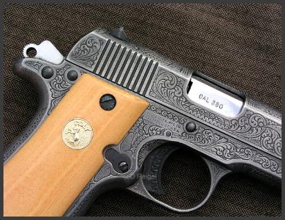 Hand Engraved Colt Mark IV Series 80 Government Model