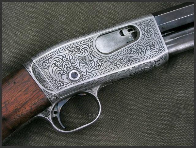 Engraved Remington Model 12cs .22 Pump Action Rifle